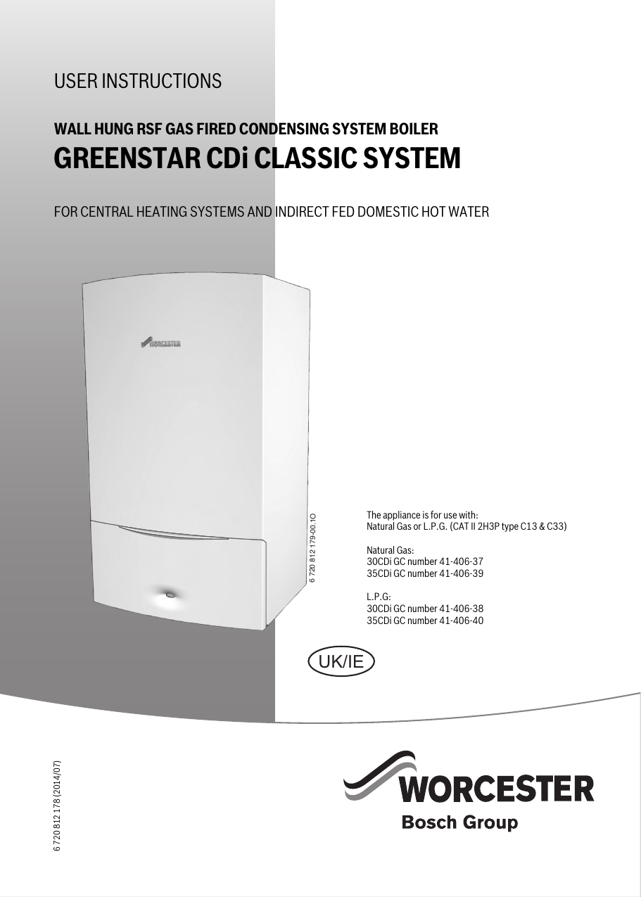 Worcester Greenstar CDi Classic System ErP (01.07.2014-01.05.2015 ...
