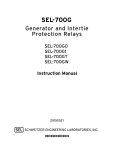 SEL-700G Generator and Intertie Protection Relays Instruction Manual ...