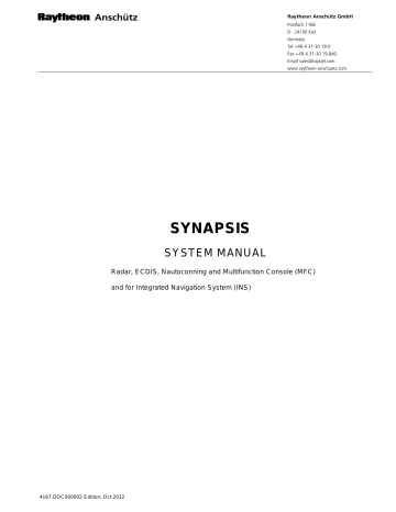 Raytheon SYNAPSIS INS Operation Manual | Manualzz