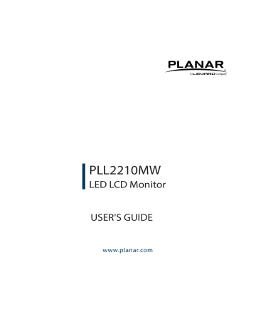 Planar PLL2210MW Product manual | Manualzz