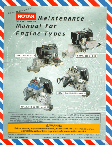 Rotax 447 UL Maintenance Manual | Manualzz