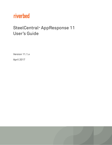 SteelCentral AppResponse 11 User’s Guide | Manualzz