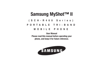 Samsung SCH-R460 Cricket Wireless User manual | Manualzz