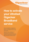 Ultrafast Fibre Broadband Installation Guide - Gigaclear | Manualzz