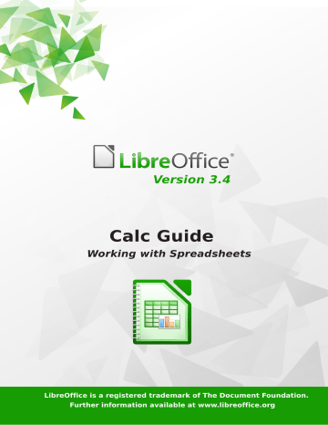 LibreOffice Calc User Guide for Spreadsheet | Manualzz