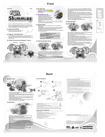 Mattel Fijit Friends Shimmies Polka Instruction Sheet | Manualzz
