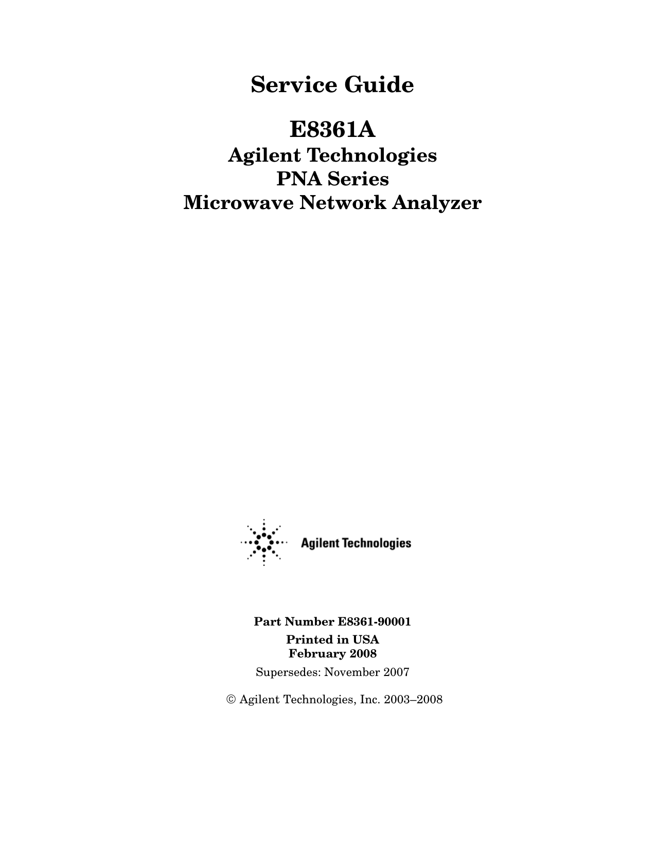 Service Guide E8361A Manualzz Service Guide E8361A Manualzz