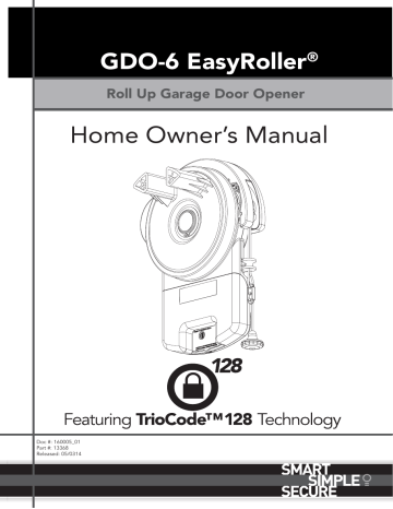 Automatic Technology GDO-6 EasyRoller Owner's Manual | Manualzz