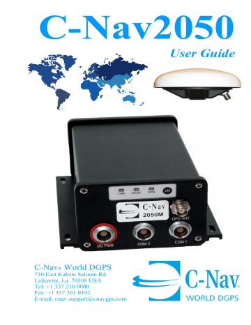 C-Nav 2050M User manual | Manualzz