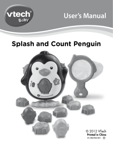 VTech Splash and Count Penguin User's Manual | Manualzz