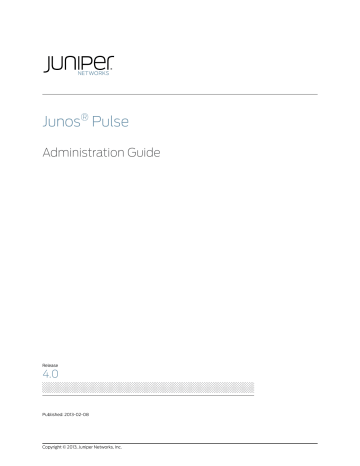Junos Pulse Administration Guide | Manualzz