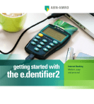 ABN AMRO e.dentifier2 User Manual | Manualzz
