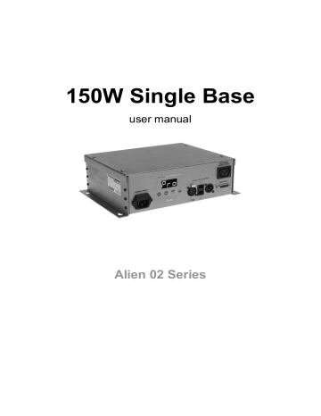Martin Single Base Alien 02 150W Single Base user manual | Manualzz
