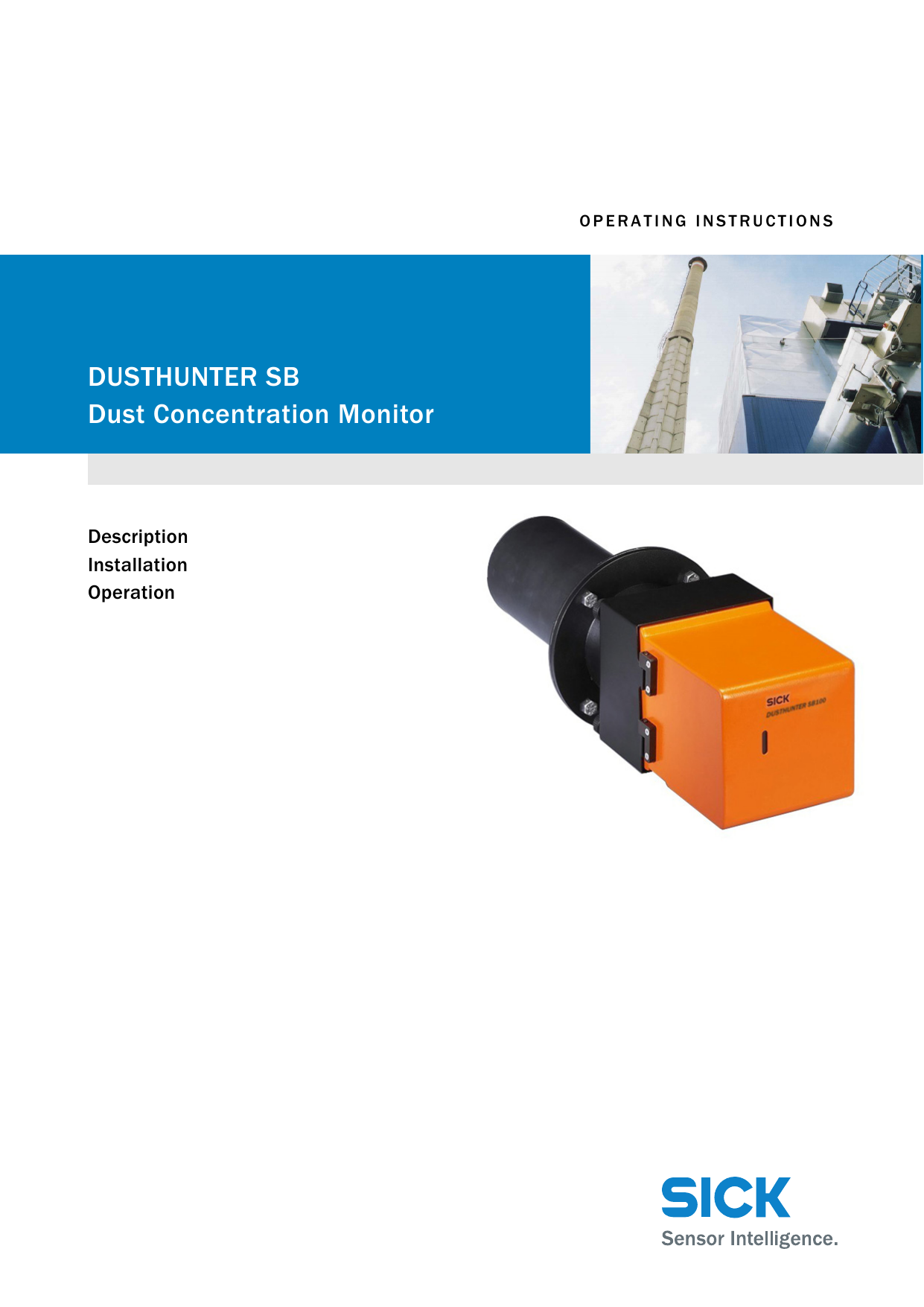 DUSTHUNTER SB Dust Concentration Monitor | Manualzz
