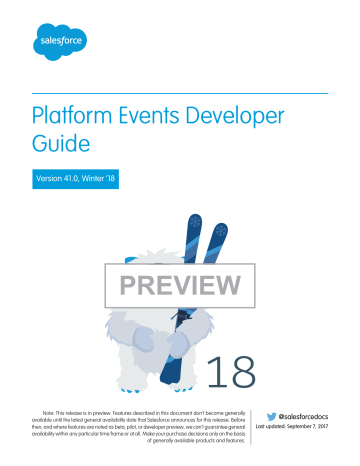 Platform Events Developer Guide | Manualzz