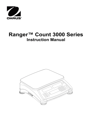 Ohaus RC31P30 Ranger® Count 3000 Instruction manual | Manualzz
