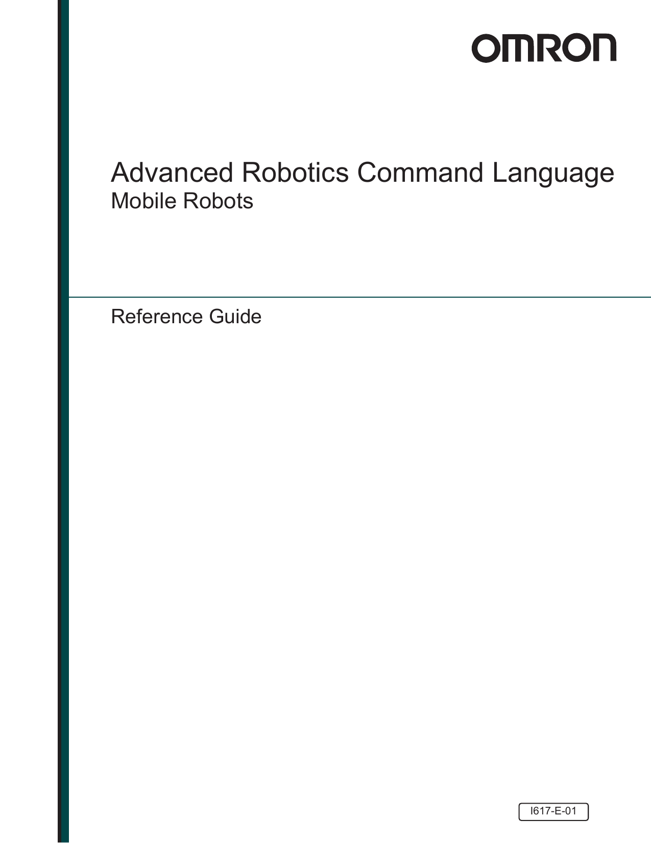 Omron Advanced Robotics Command Language Reference guide | Manualzz