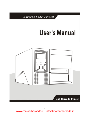 Barcode Label Printer User's Manual | Manualzz