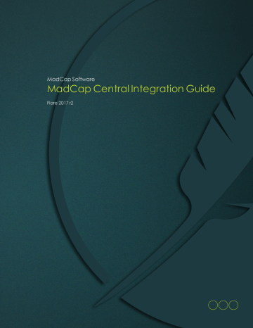 MadCap Central Integration Guide | Manualzz