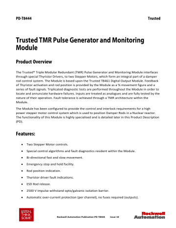 Rockwell Automation Trusted TMR manual | Manualzz