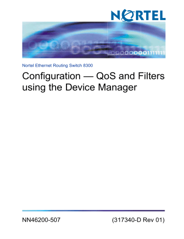Nortel Ethernet Routing Switch 8300 Configuration Guide | Manualzz
