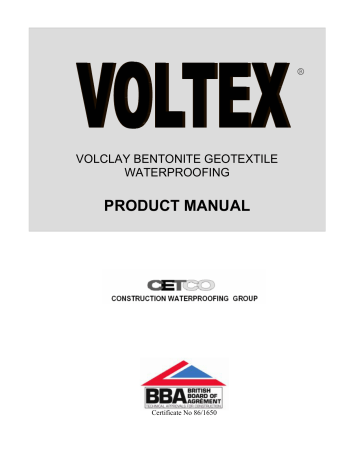 waterproofing Voltex Product Manual | Manualzz