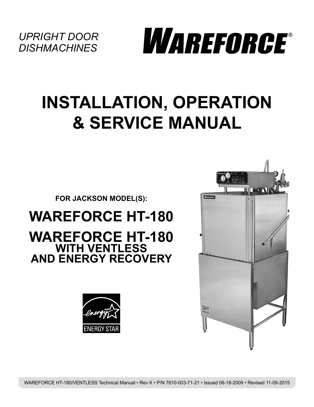 wareforce ht-180 dishmachine | Manualzz