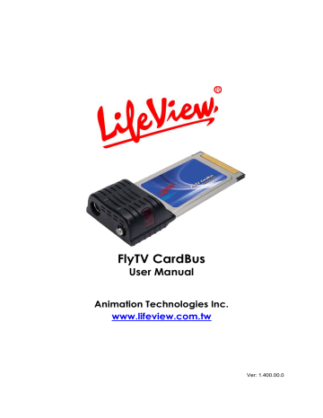FlyTV CardBus User Manual | Manualzz