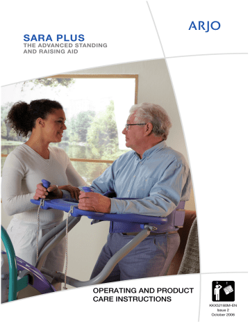 Arjo Sara Plus Operating And Product Care Instructions | Manualzz