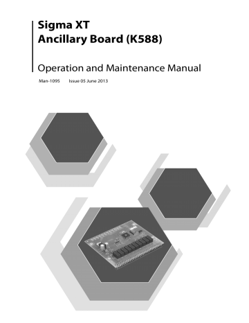 Sigma XT Ancillary Board K588 Operation and Maintenance Manual | Manualzz