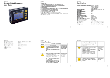 JINGYVAN TLL90S Digital Protractor User Guide | Manualzz