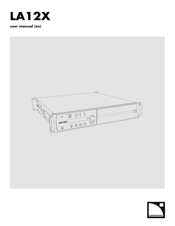 L-Acoustics LA12X User Manual | Manualzz