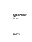 Synopsys FPGA Synthesis Synplify Pro User Guide | Manualzz