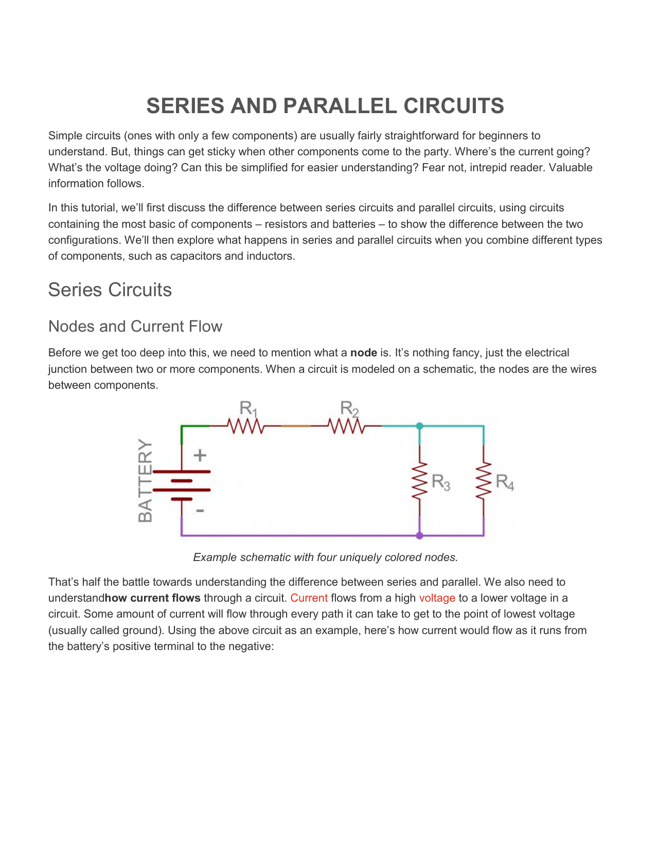 Series And Parallel Circuits Basics