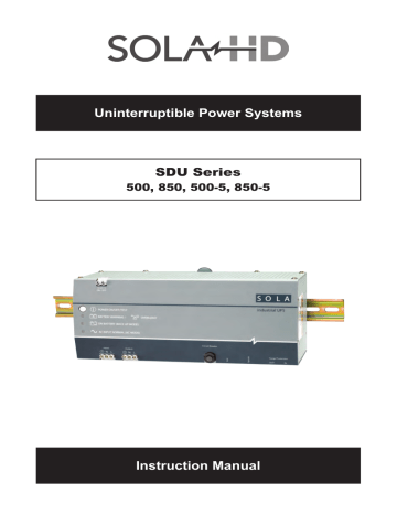Sola HD 500 Instruction manual | Manualzz