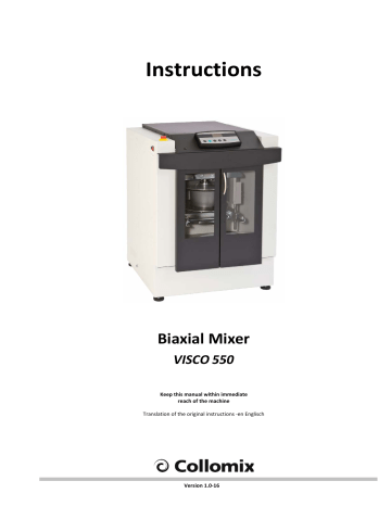 VISCO 550 Instructions | Manualzz