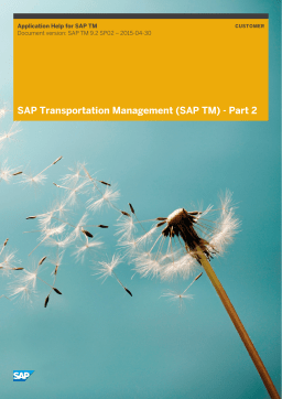 SAP SAP TM - Application Help, Integration Guide