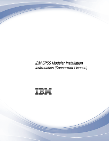 IBM SPSS Modeler Installation Instructions (Concurrent License) | Manualzz