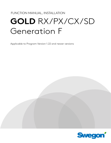Swegon GOLD Instructions | Manualzz