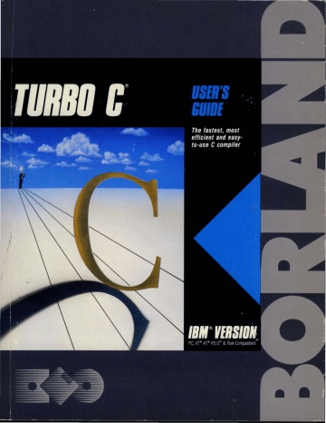 Turbo C IBM User's Guide | Manualzz