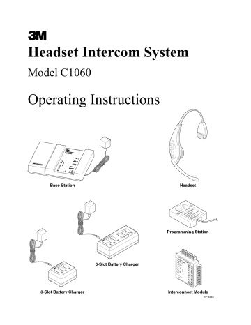 3M HEADSET C1060 Operating instructions | Manualzz