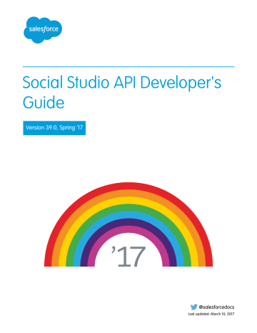 Social Studio API Developer's Guide | Manualzz