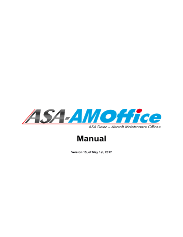 Aircraft Maintenance Software ASA-AMOffice Manual | Manualzz