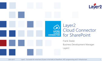 Layer2 Cloud Connector for SharePoint User Manual | Manualzz