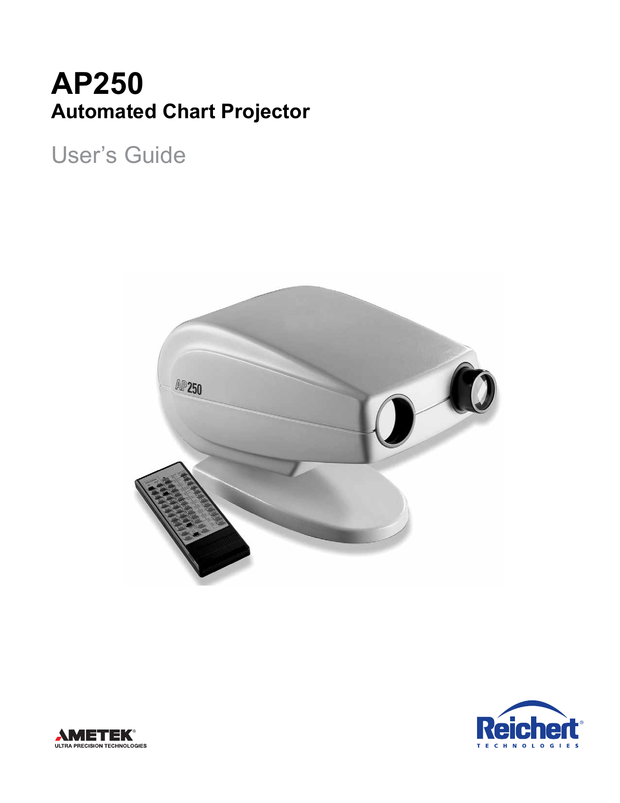 Reichert AP250 User manual | Manualzz