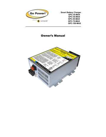 Go Power GPC-100-MAX Owner's Manual | Manualzz