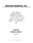Raintree Template Editor User Manual | Manualzz
