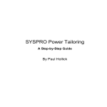 SYSPRO 7 User Guide | Manualzz