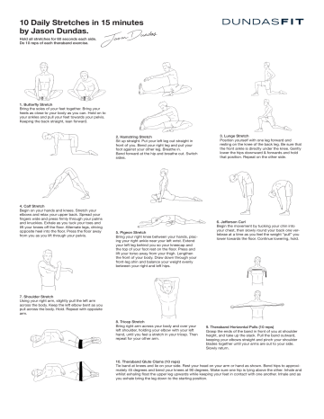 Daily Stretches: 10-Minute Routine For Flexibility | Manualzz