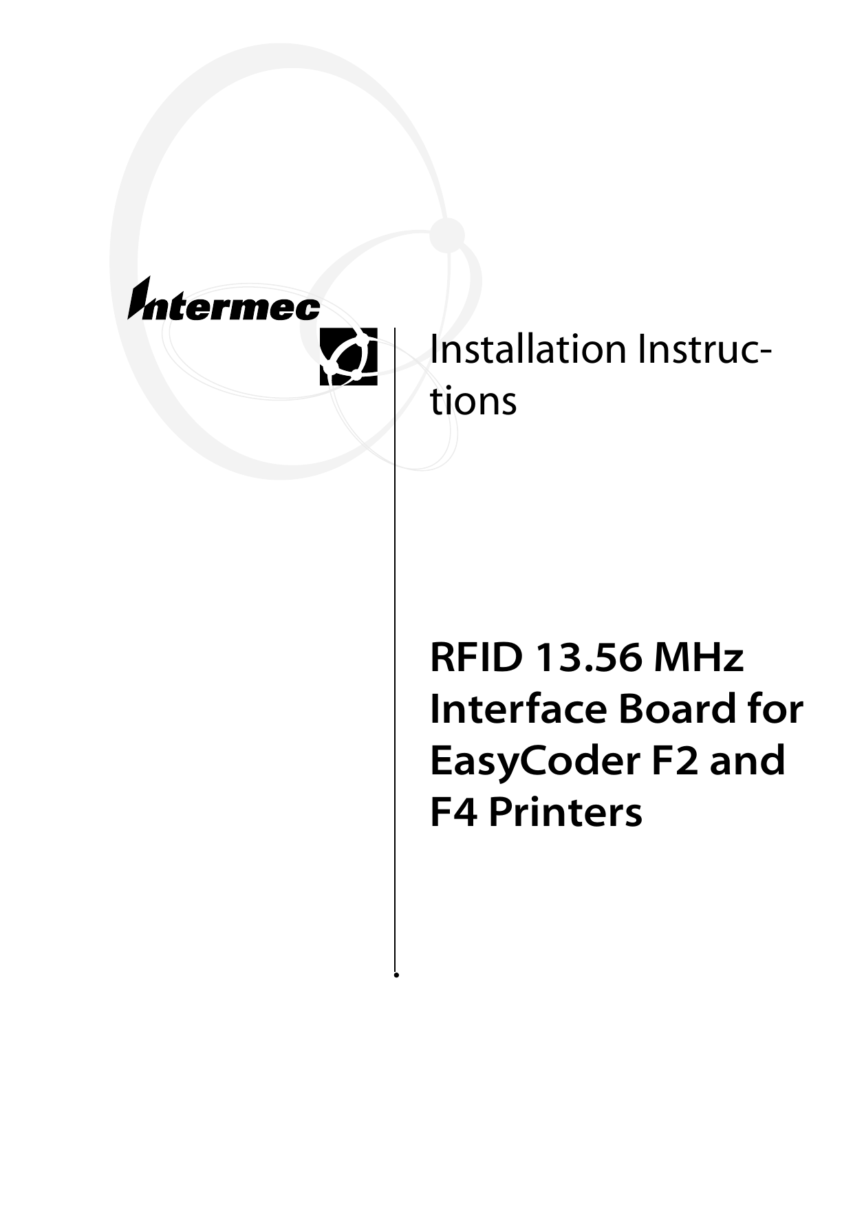 Intermec EasyCoder F2 Installation Instructions Manual | Manualzz
